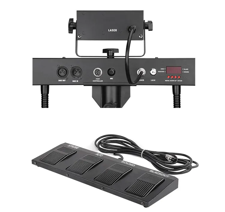 Pro Portable DJ Lighting System - DMX RGBW LED Stage Lights with Stand ...