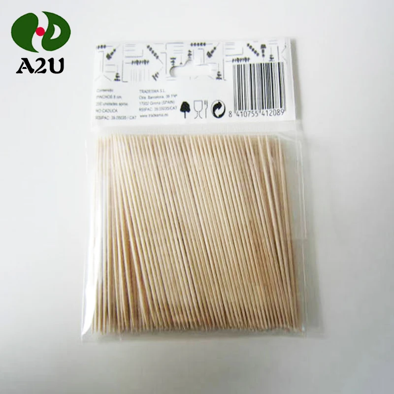 Children Disposable Wooden Toothpicks Customizable logo Colorful ...