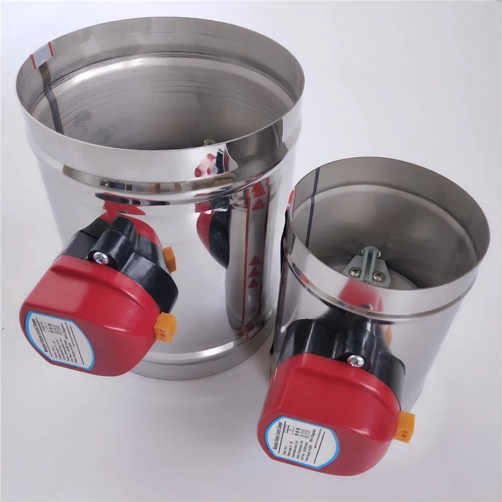 HVAC parts circular volume control damper with motor 220v 24v motorized ...