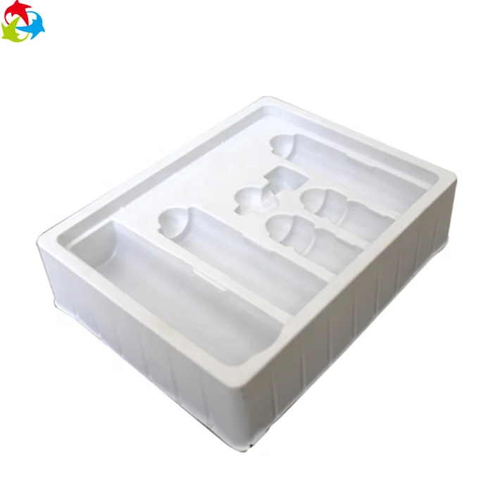 Custom Vacuum Forming Cosmetic Plastic Flocking Blister Packaging Tray