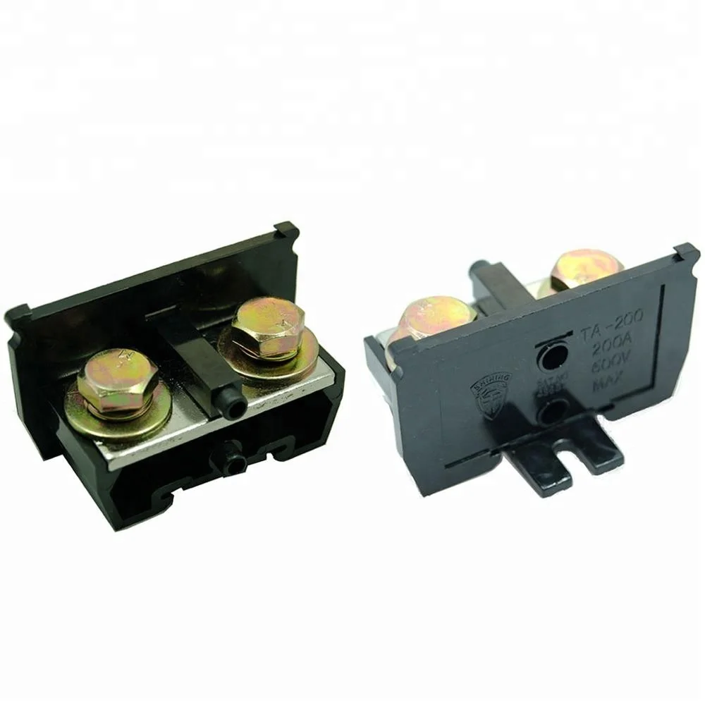 Ta-200 200a Wire Connector Din Rail Enclosure Terminal Block - Buy ...