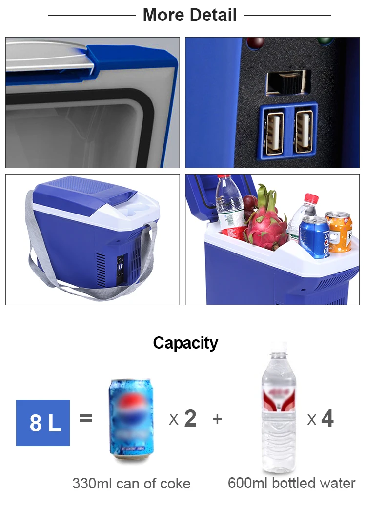 Portable Camping Cooler Box Thermoelectric Cooler Ad Warmer Box with ...