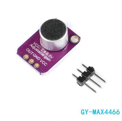 MAX4466 Sensor Module - Adjustable Gain Microphone Amplifier