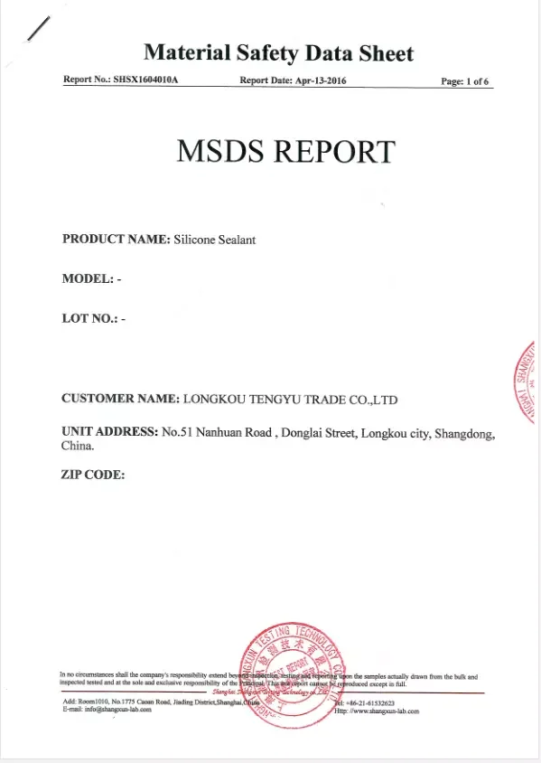 Modified Silicone Sealant - Flexible Waterproof MS Polymer Adhesive