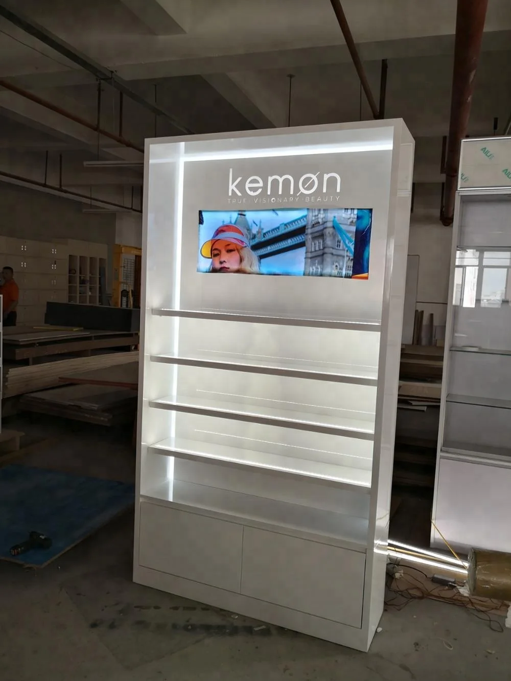 Wholesale Skincare Shop Furniture Cosmetic Showcase Store Shelf Display ...