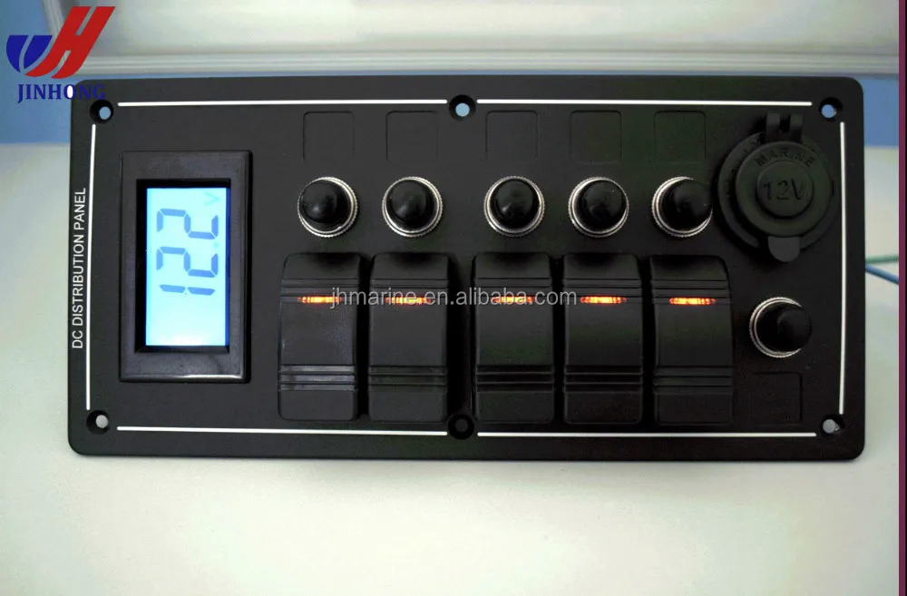 Boats Switch Panel 12 volt rocker switch Panel 5 Switch panel Boat ...