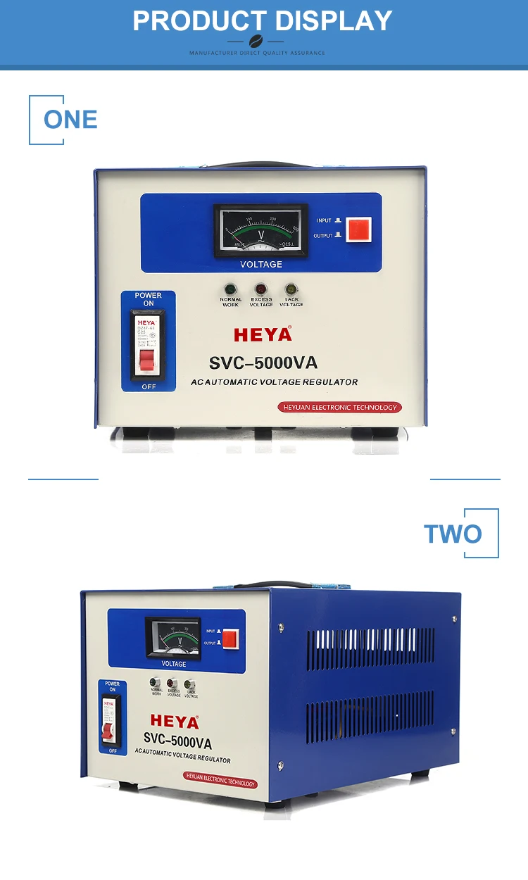 SVC-5000VA Relay Controlled Automatic Voltage Regulator Stabilizer ...