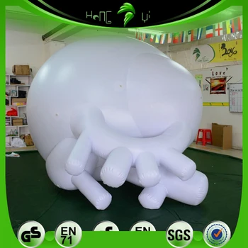 White Inflatable Realistic Human Heart Balloon For Advertising / Pvc ...