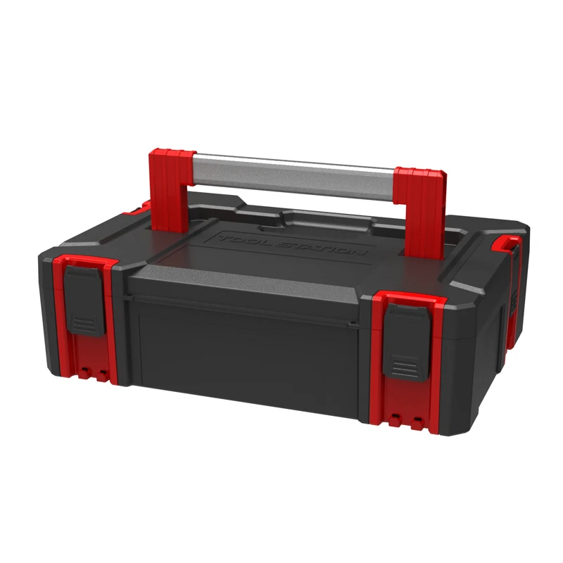 VERTAK Portable Plastic Modular Stackable Tool Box Set