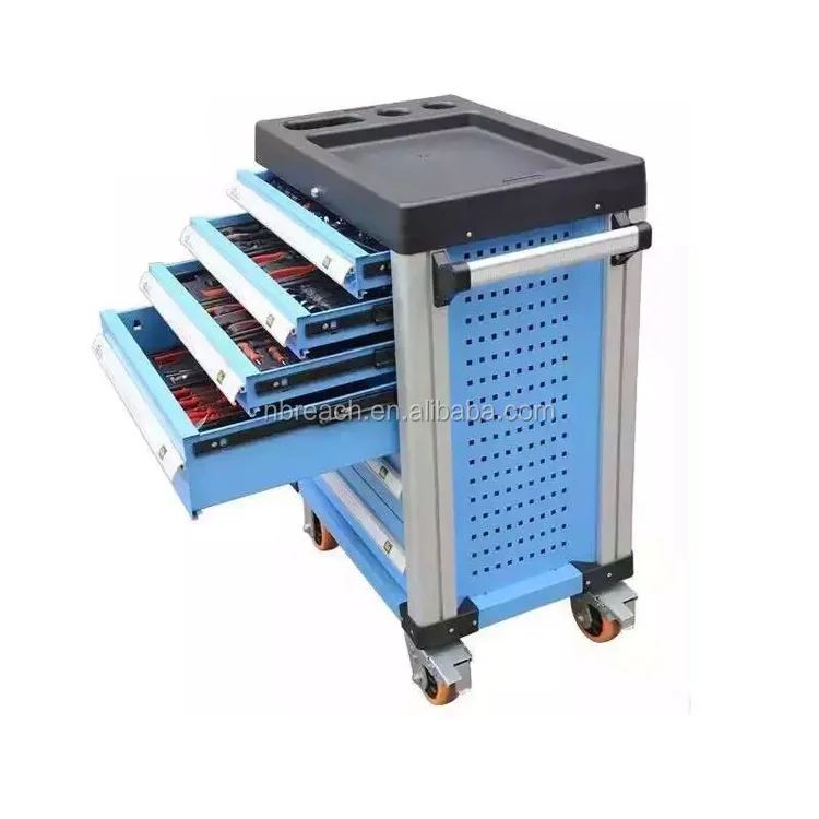 Lemari Perkakas 6 Laci dengan Bagian Atas Plastik untuk Bengkel dan ...