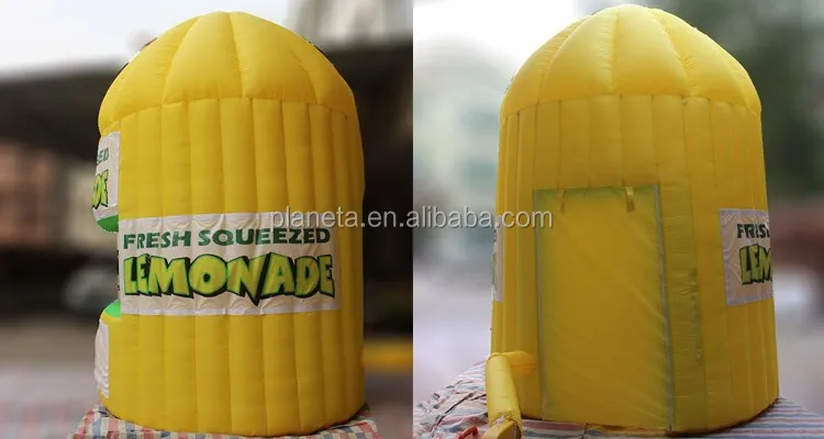 Inflatable Lemon Cartoon Booth Aerated Custom Made Sales Tent ...