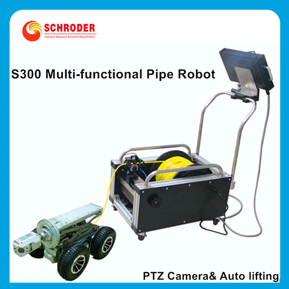 Multi-functional Auto PTZ Pipe Inspection Robot Crawler Singa S300