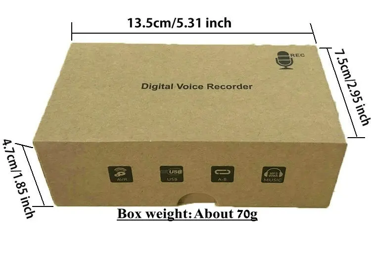 V90 Long Distance Digital Audio Mini Voice Recorder Voice Record Player ...