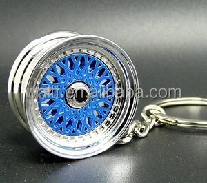Wheel Rim Model Keychain Creative Accessories Auto Part Car Keyring ...
