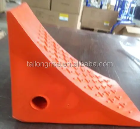 Polyurethane Truck Trailer Wheel Chock Safety Parking Mining Wheel ...