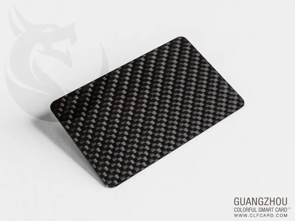 New Carbon Fiber Business Cards - Glossy Screen Printed