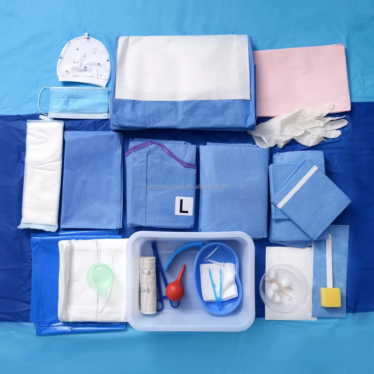Hospital Supplies Delivery Set Sterile Disposable Surgery Pack Surgical ...