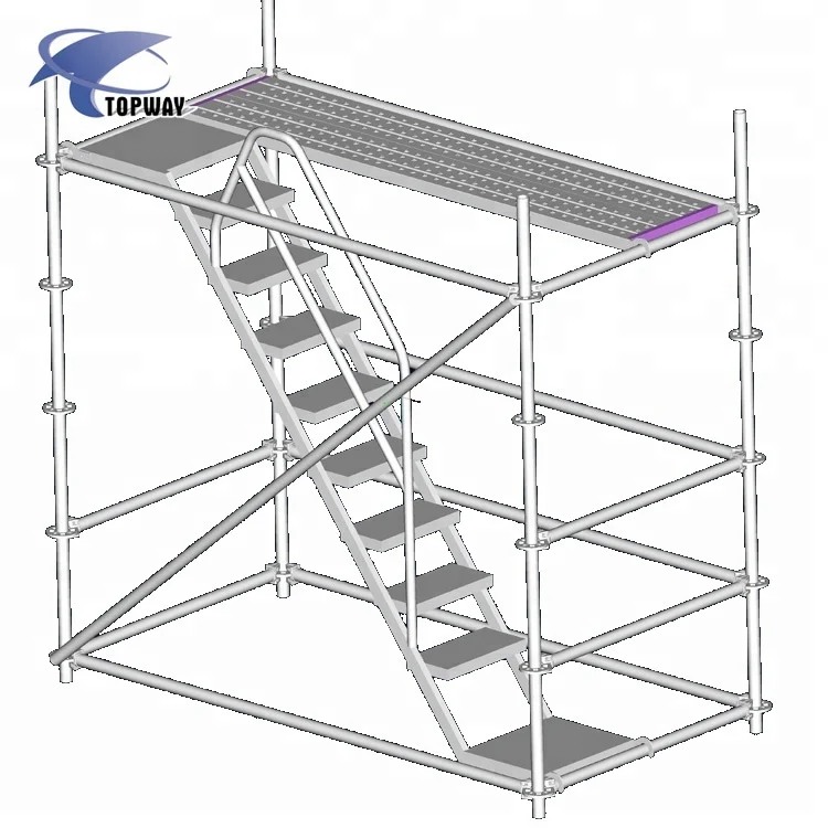Ringlock patent scaffold Aluminium alloy Z type Stairs| Alibaba.com