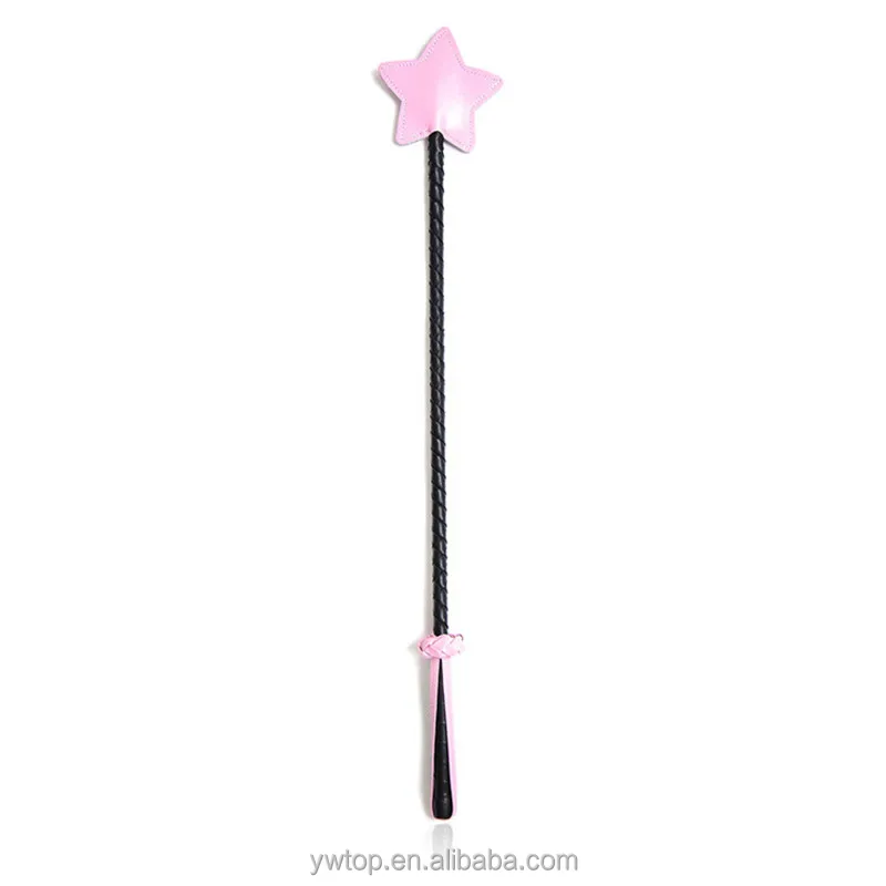 75cm Pink Pvc Leather Star Shape Spanking Paddles Straight Whip Bdsm ...