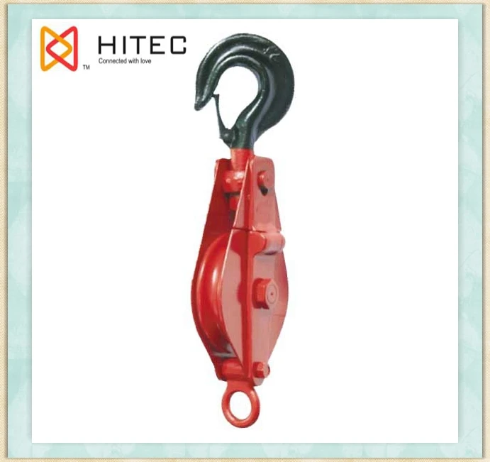 Ce Certificate Open Single Sheave Pulley With Hook Crane Block Open ...