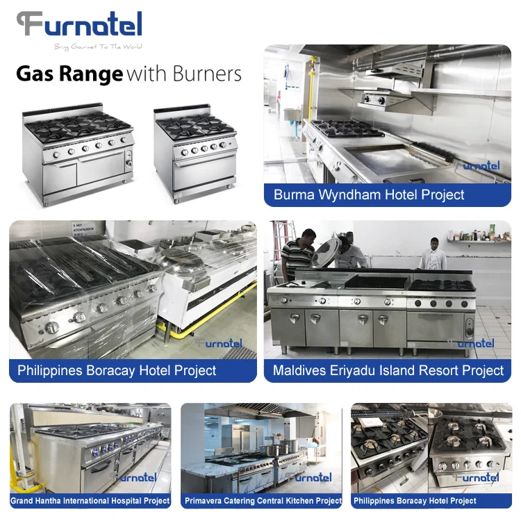 Full Series Kitchen Equipment - Free Standing Stainless Steel 4/6 ...