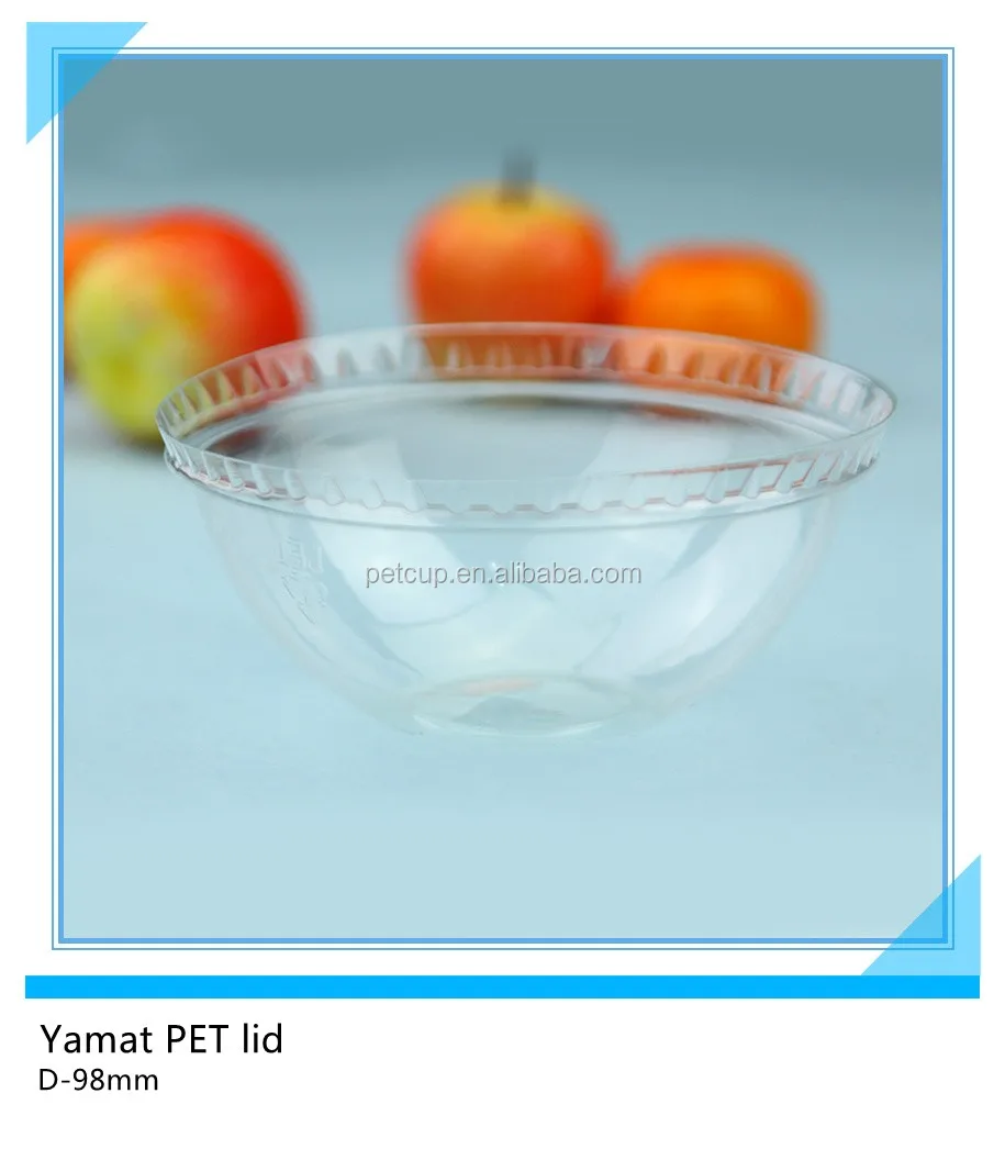 Eco-friendly PET Cups with Lids - Perfect for Takeaways