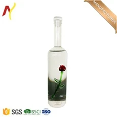 750 ml Rose Shaped Wine Whisky Glass Bottle Whiskey Wholesale Empty ...