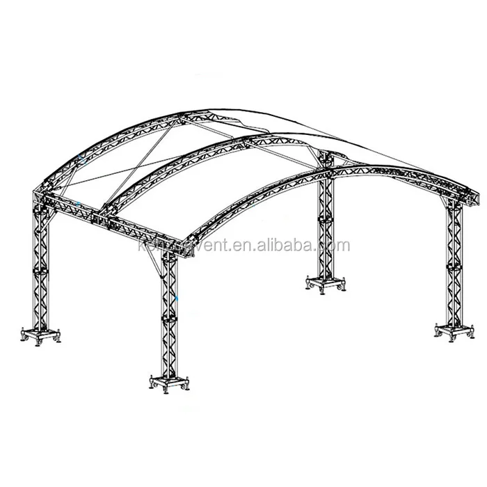 Aluminum Canopy Curved Truss Tent Truss Light Truss - Buy Canopy Curved ...