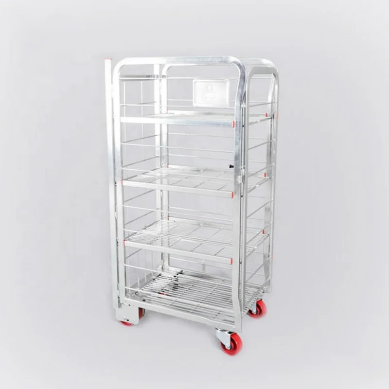 High Quality Heavy Duty Safety Milk Trolley Customized Four-wheel Milk ...
