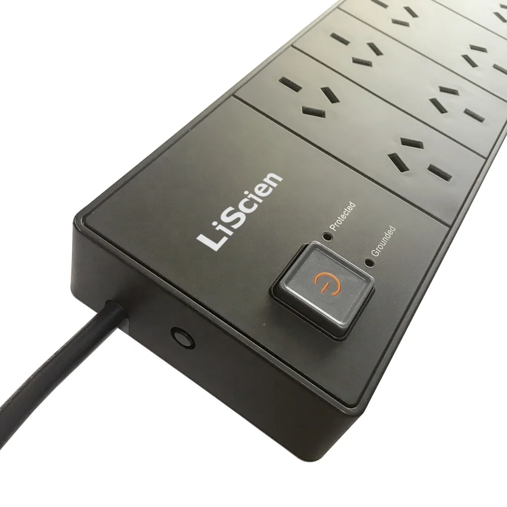 8 Way Power Board With Surge Protector Outlet With 3 Usb A And 1 Type C ...