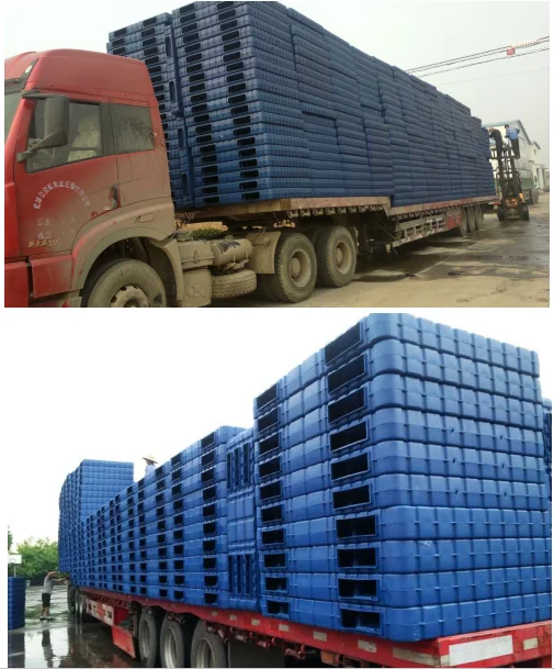 Heavy Duty Reversible Plastic Pallet Double Faced Stackable Warehouse ...