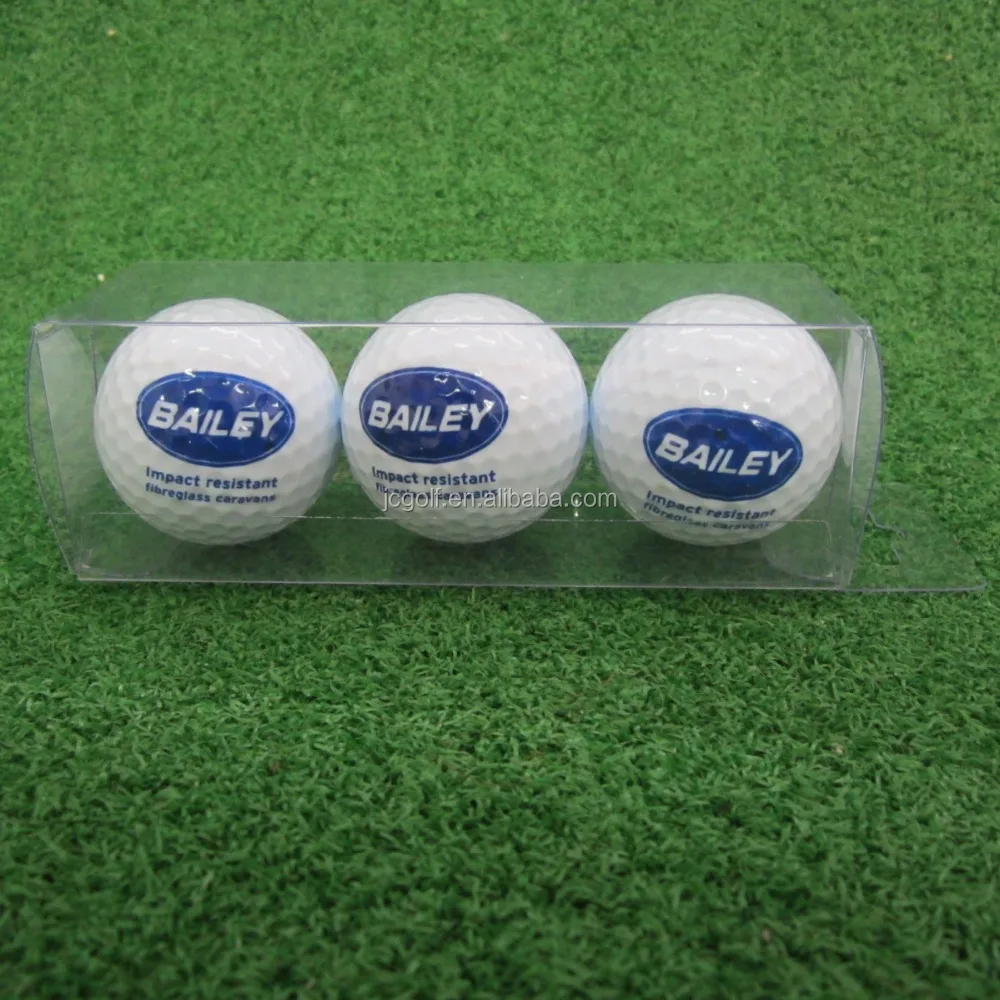 Custom Plastic Pvc Tube Box Packed White Promotional Golf Balls - Buy ...