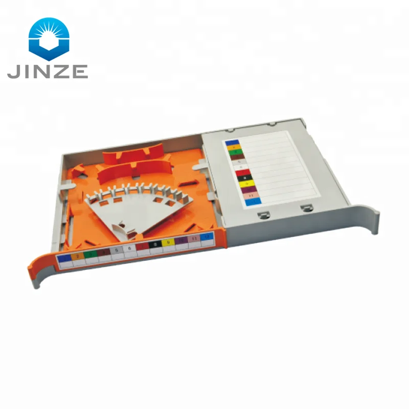 24 Core V2.0 Fiber Optic Splice Tray with adaptor and pigtail Insert ...