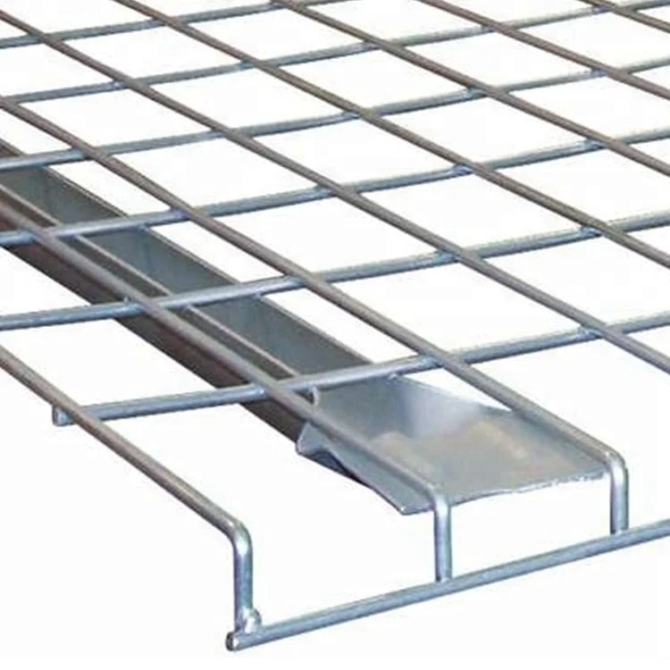 Wire Mesh Decking Flared Style Customized Size Warehouse Storage System ...
