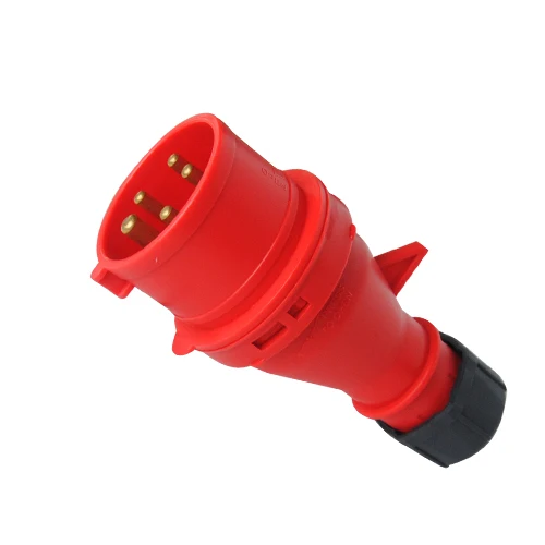 工业连接器 Fast Fit Plug 5 Pin 3p + N + E Red 16amp 380-415 V Ip44 防水工业拖塞连接器 ...