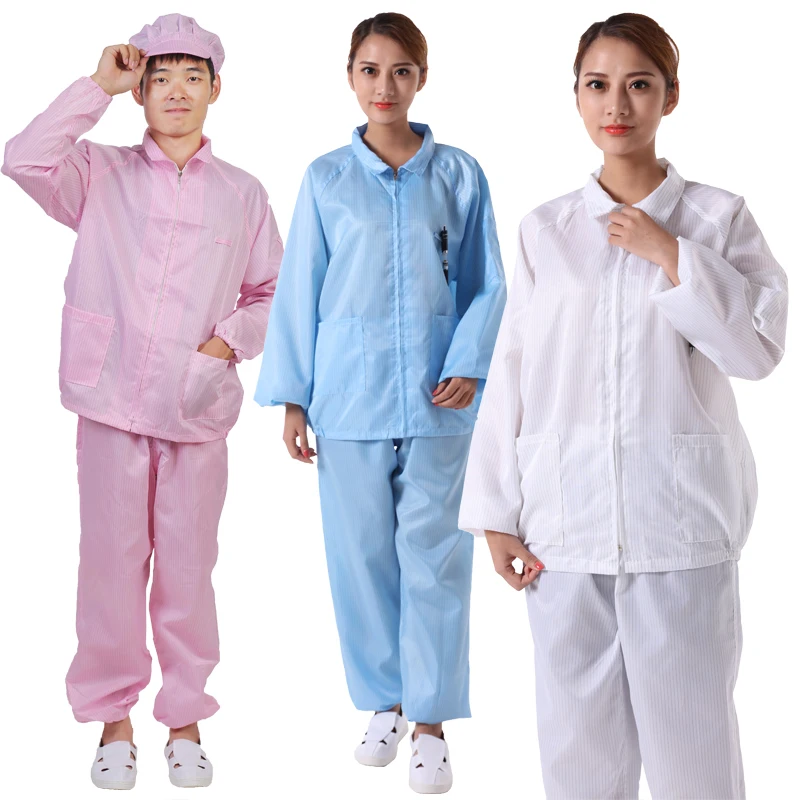 Yp-n02 Esd Suit/clean Room Lab Anti-static Suit/washable Reusable Work ...