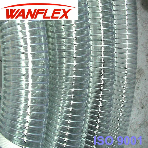Flexible Fiber Spiral Transparent Steel Wire Hose 3/8 Inch Pvc Clear ...