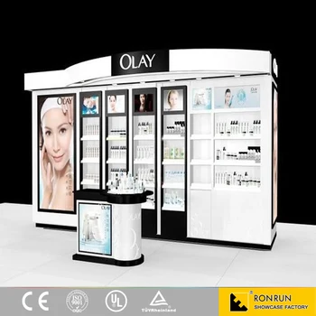 Beautiful Cosmetic Shop Interior Display Stand Counter Design - Buy ...