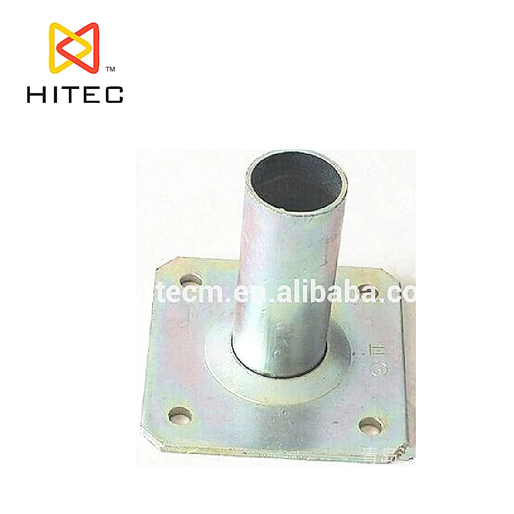 Scaffolding Steel Round Post Base Plate - Durable & Versatile