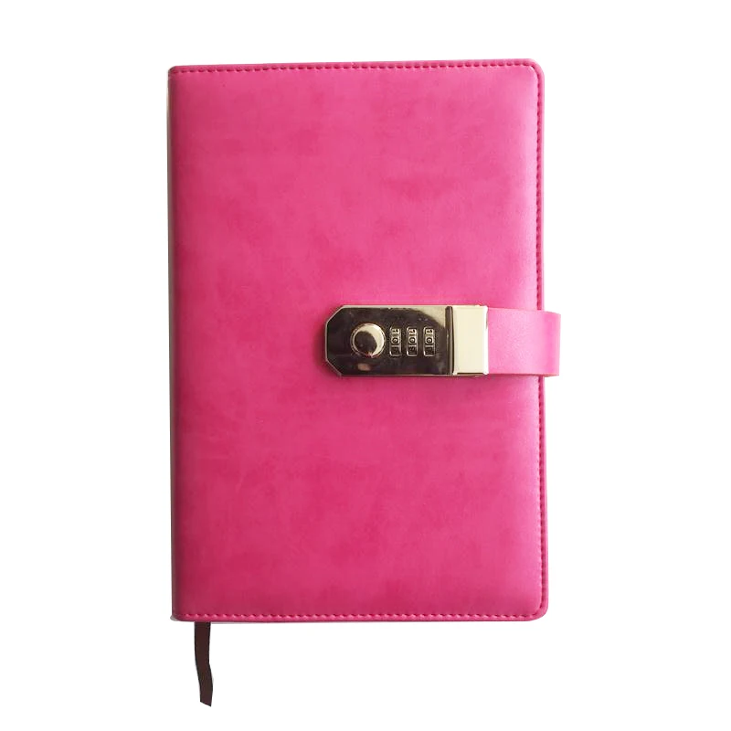 New Style Combination Leather Digital Key Lock Diary For Retail - Buy ...