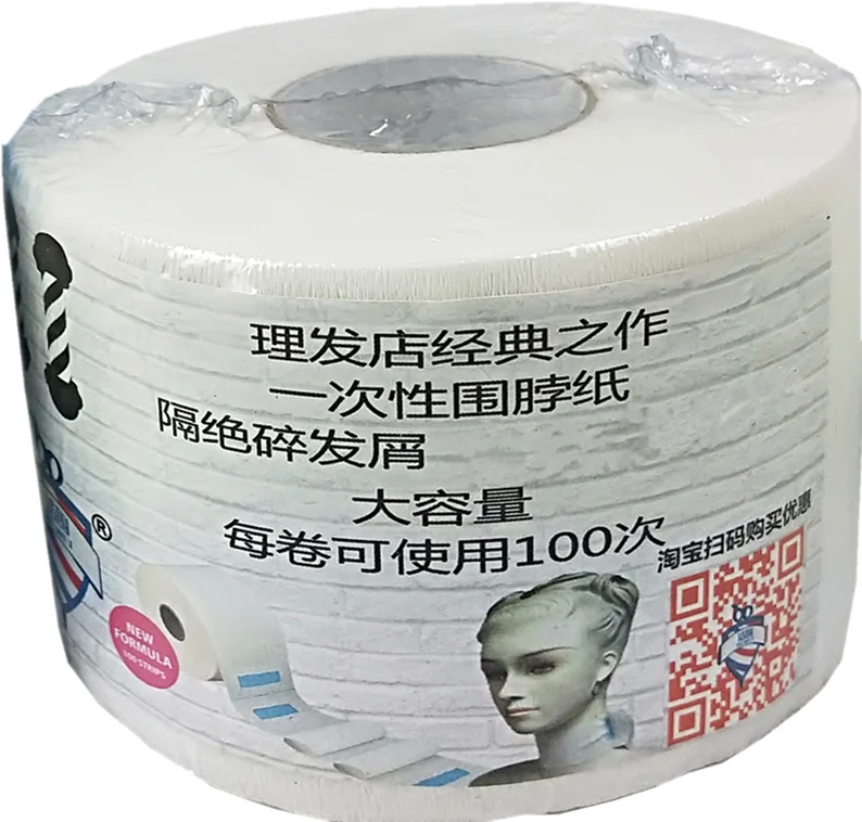 100 Sheets Disposable Bib Paper Haircut Neck Paper Barber Hairdressing ...