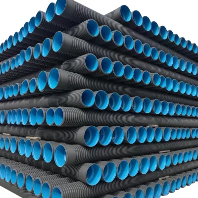 Sn8 Hdpe Twin Wall Corrugated Drainage Pipe Black For Stormwater Drainage Pipe - Buy Twin Wall ...