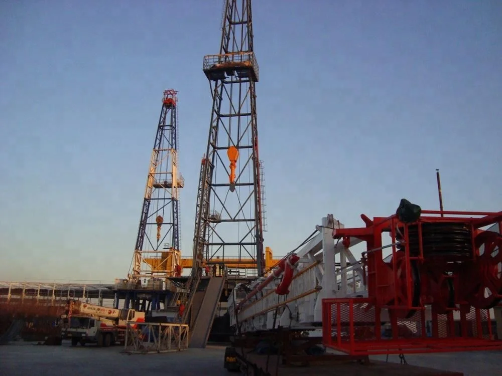 3000 Meter 750HP Hydraulic Mechanical Truck Mounted Oilfield Drilling ...