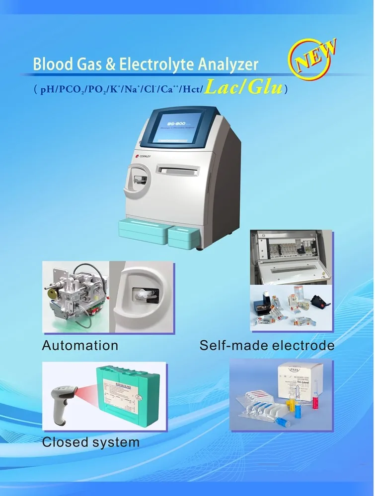 Serum Blood Gas Electrolyte Analyzer In China With Electrolyte Analyzer ...