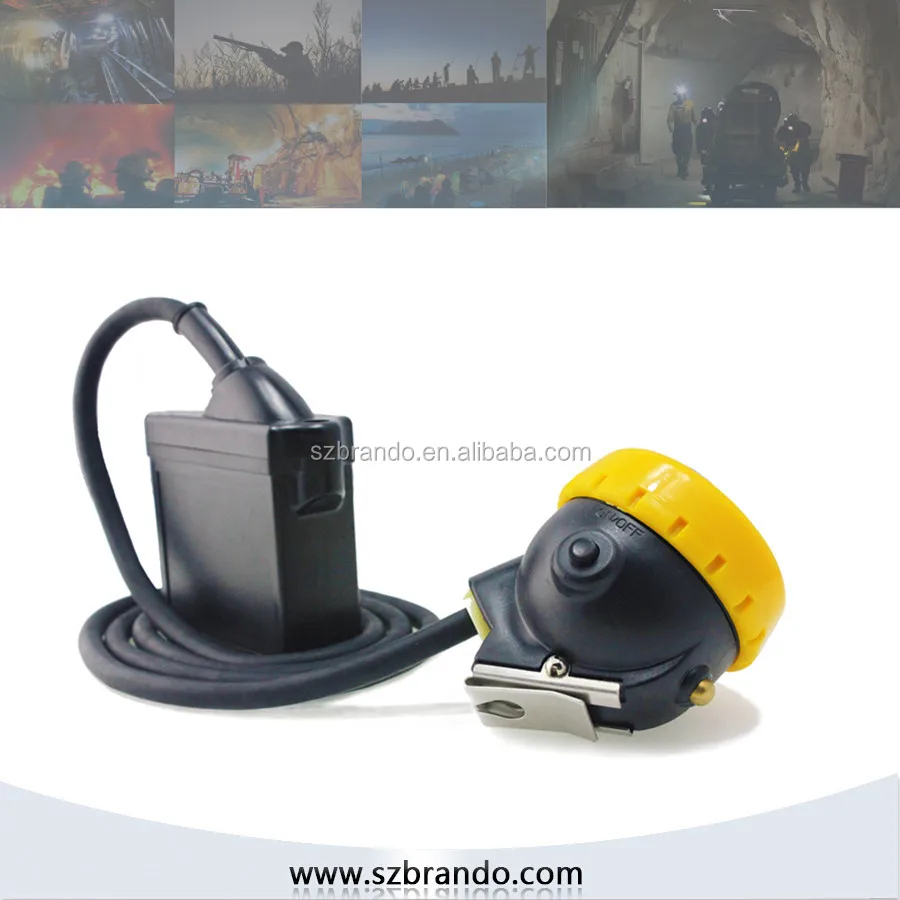Kl5lm Miner Safety Cap Lamps 12000lux Ip67 Rechargeable Corded ...