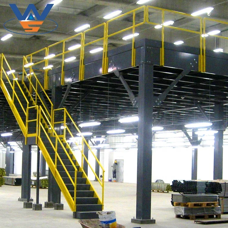 Industrial Steel Mezzanines Racking Multi-Level Steel Mezzanine Floor ...