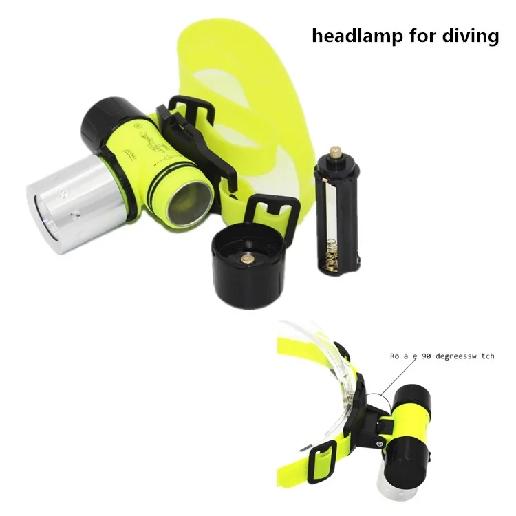 Th Outdoor Waterproofled Diving Head Light Lamp Headlight Lantern For ...