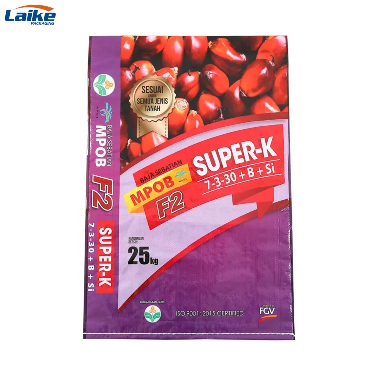 LAIKE Agricultural Offset Print 50kg Plastic Fertilizer Bag