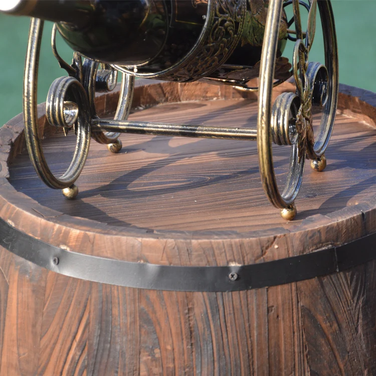 Retro Wooden Barrel Display for Bar Use - Elegant Decorative Drums ...