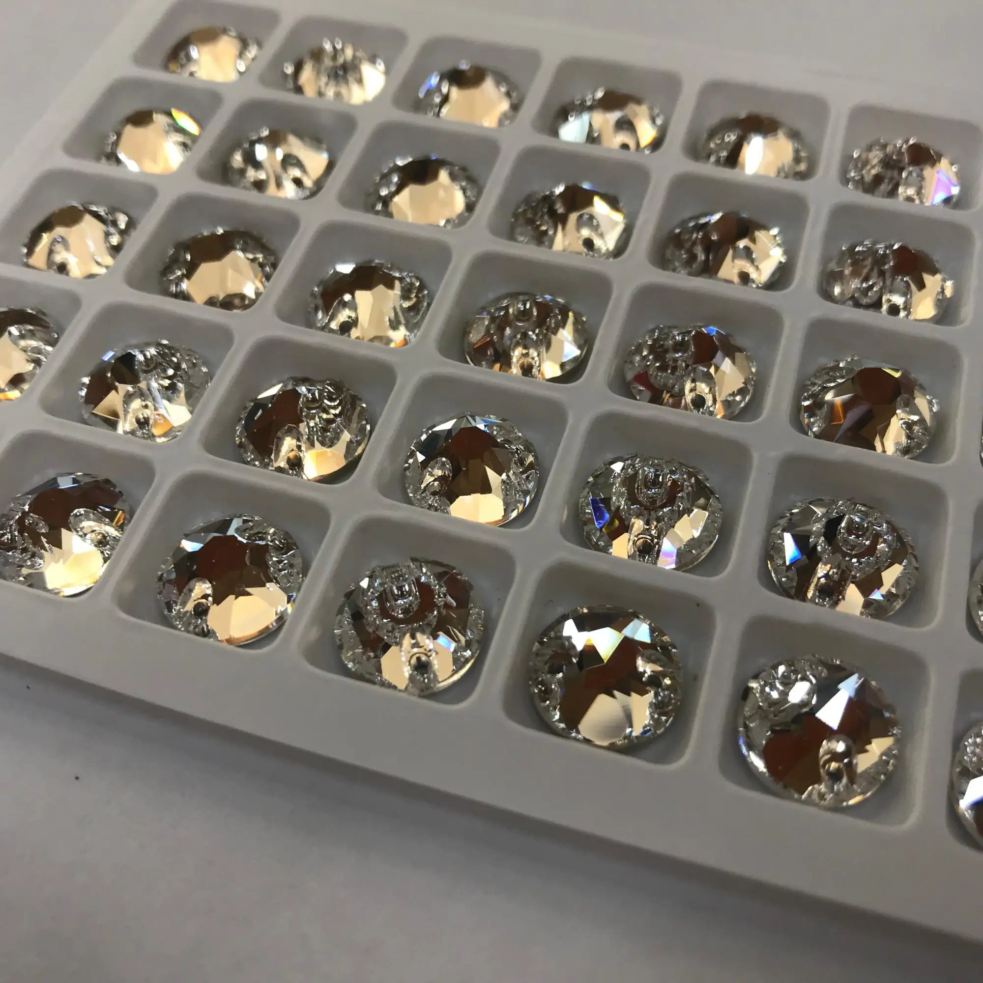 Crystal K9 Glass Beaded Rhinestone Shapes Sewing Appliques For Wedding ...